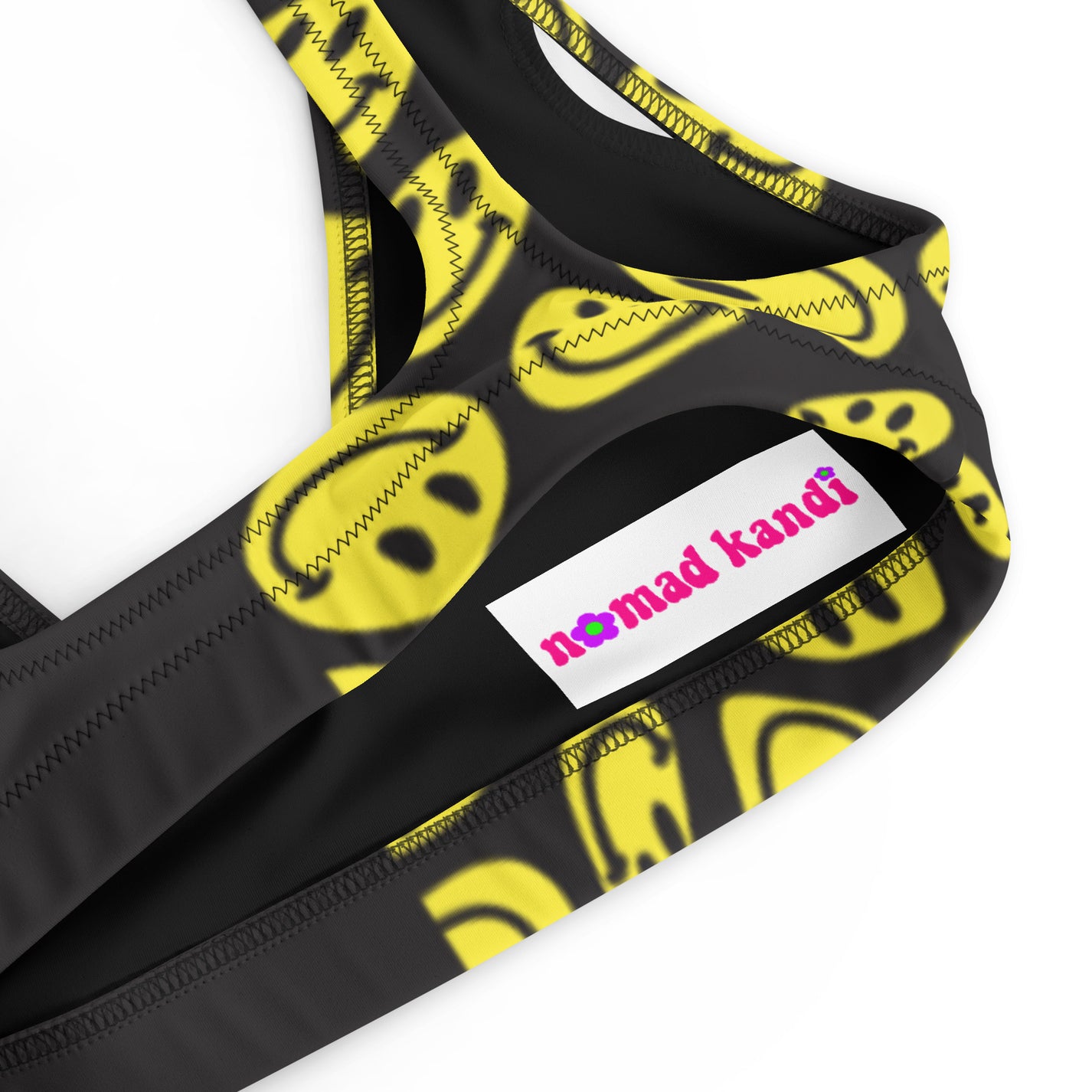 Trippy Split Smiles Bikini Top – nomadkandi