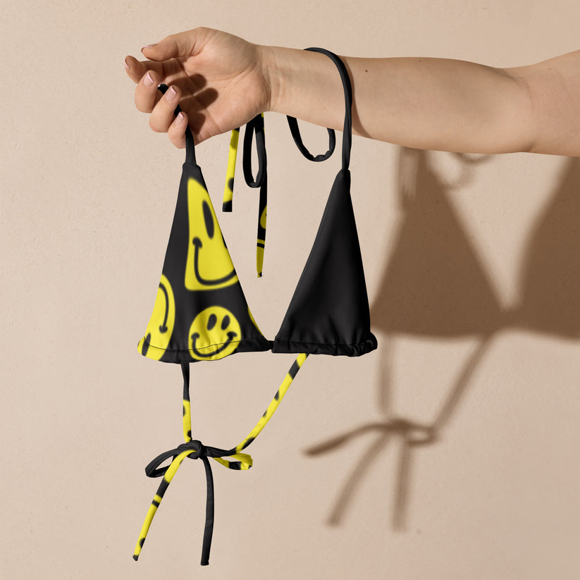 Trippy Smiles Split String Bikini Top – nomadkandi
