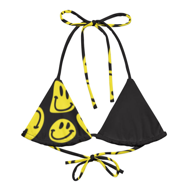 Trippy Smiles Split String Bikini Top – nomadkandi