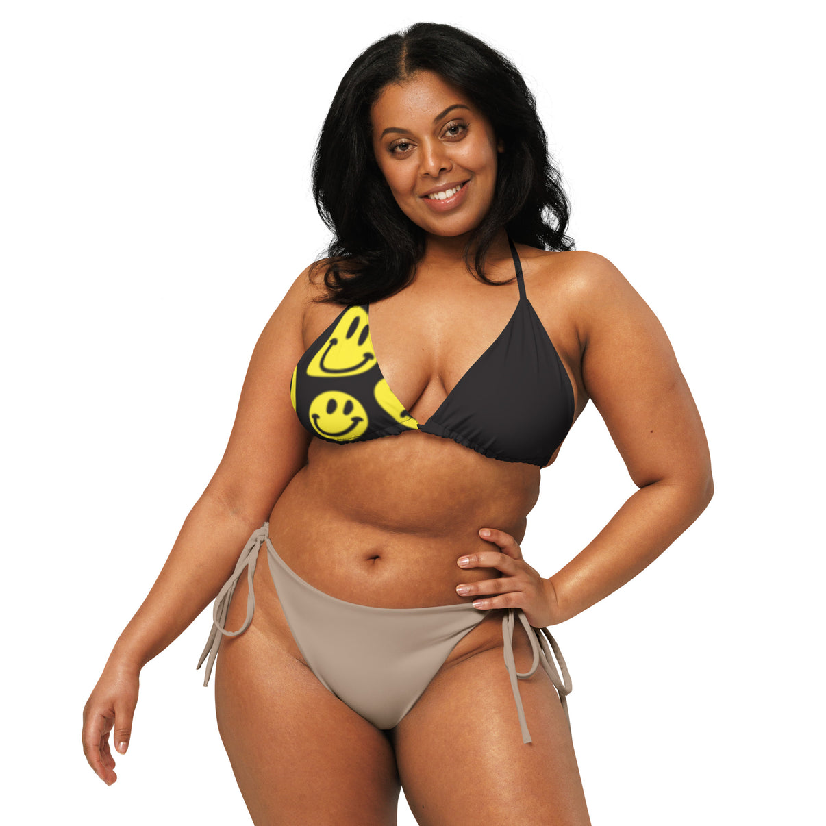 Trippy Smiles Split String Bikini Top – nomadkandi