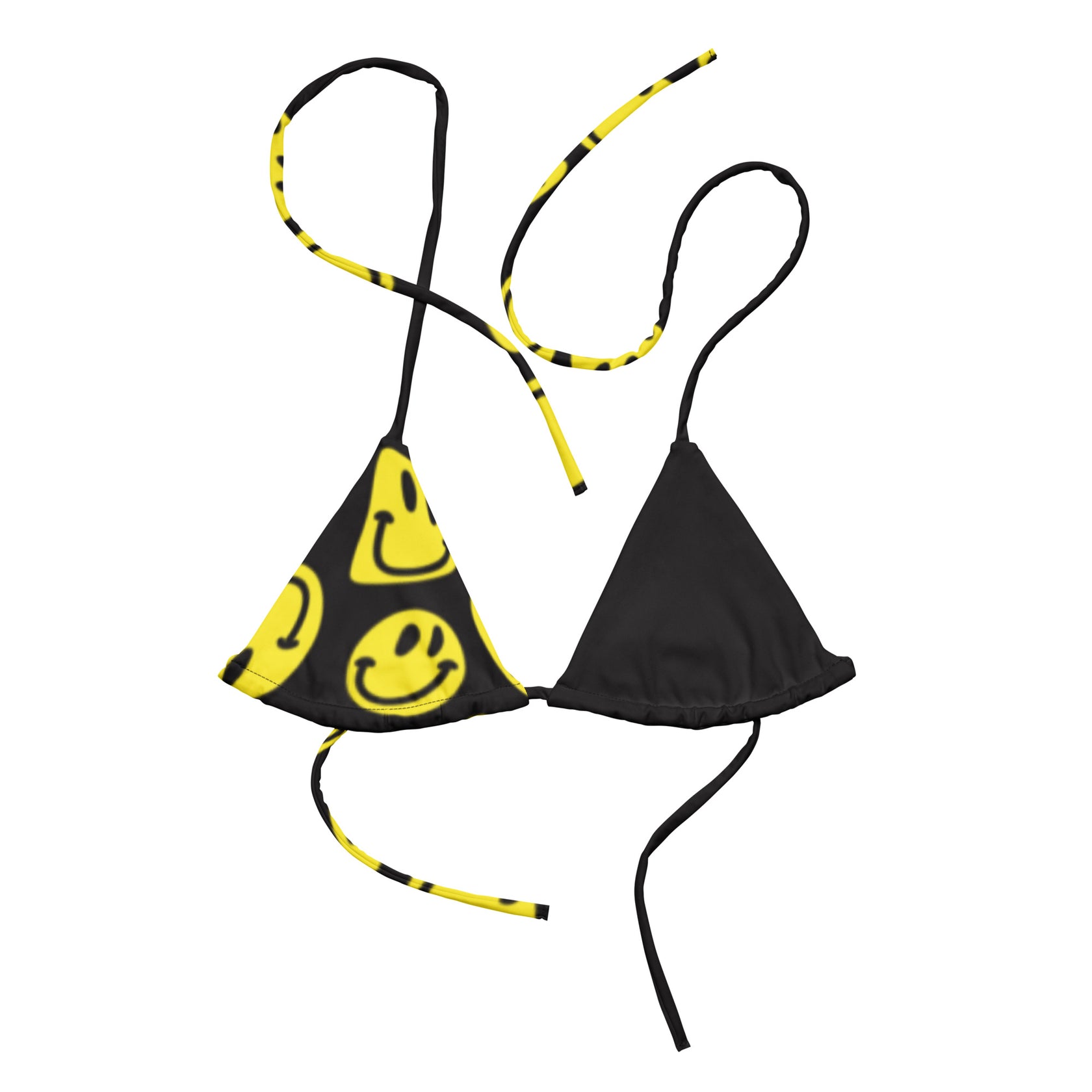 Trippy Smiles Split String Bikini Top – nomadkandi