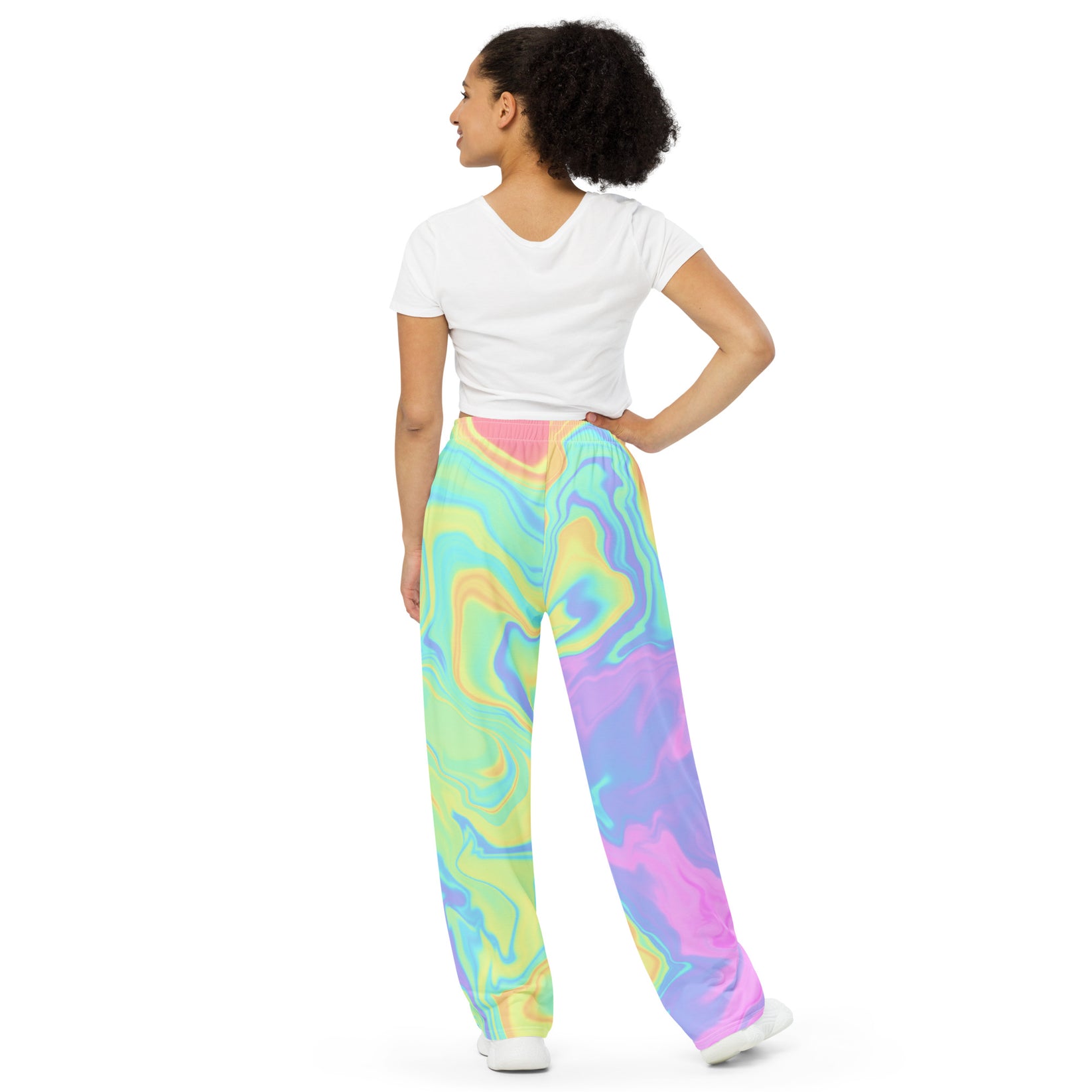 Rainbow Brain Unisex Wide-Leg Pants – nomadkandi