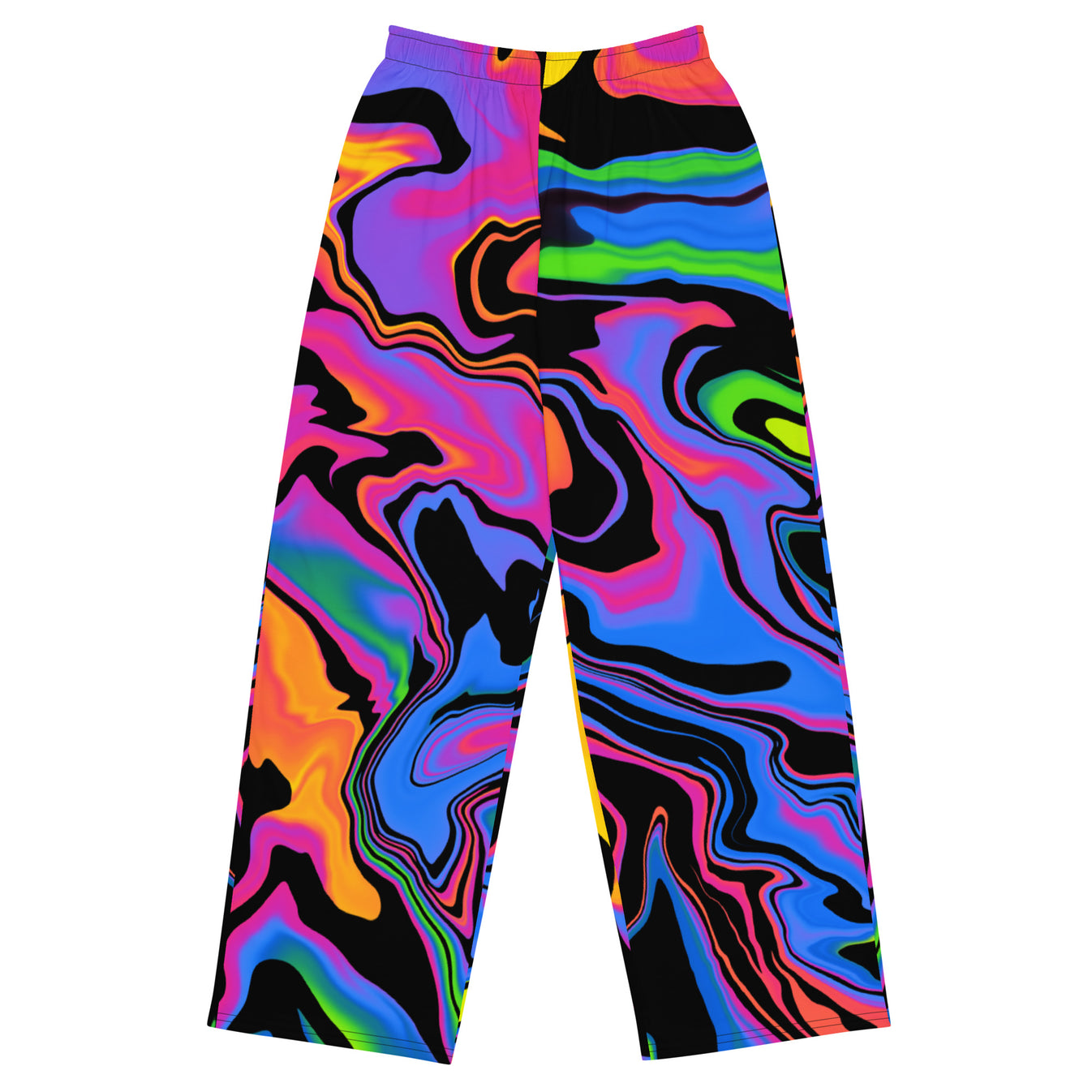 Dark Rainbow Unisex Wide-Leg Pants – nomadkandi