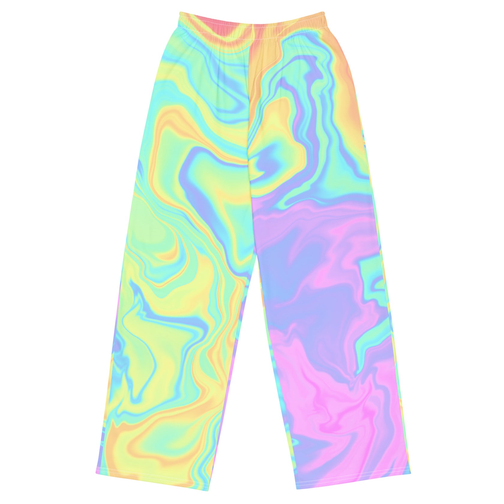 Rainbow Brain Unisex Wide-Leg Pants – nomadkandi