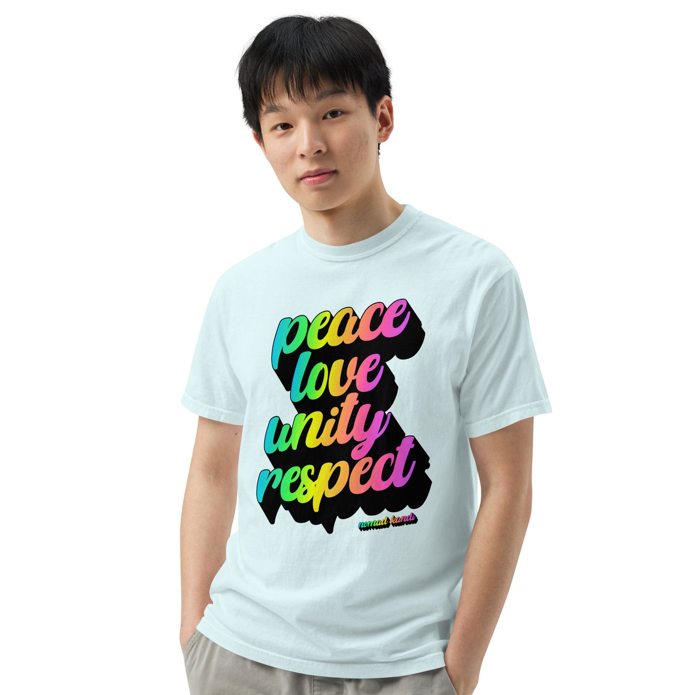 PLUR Rainbow Graffiti Heavyweight T-shirt – nomadkandi