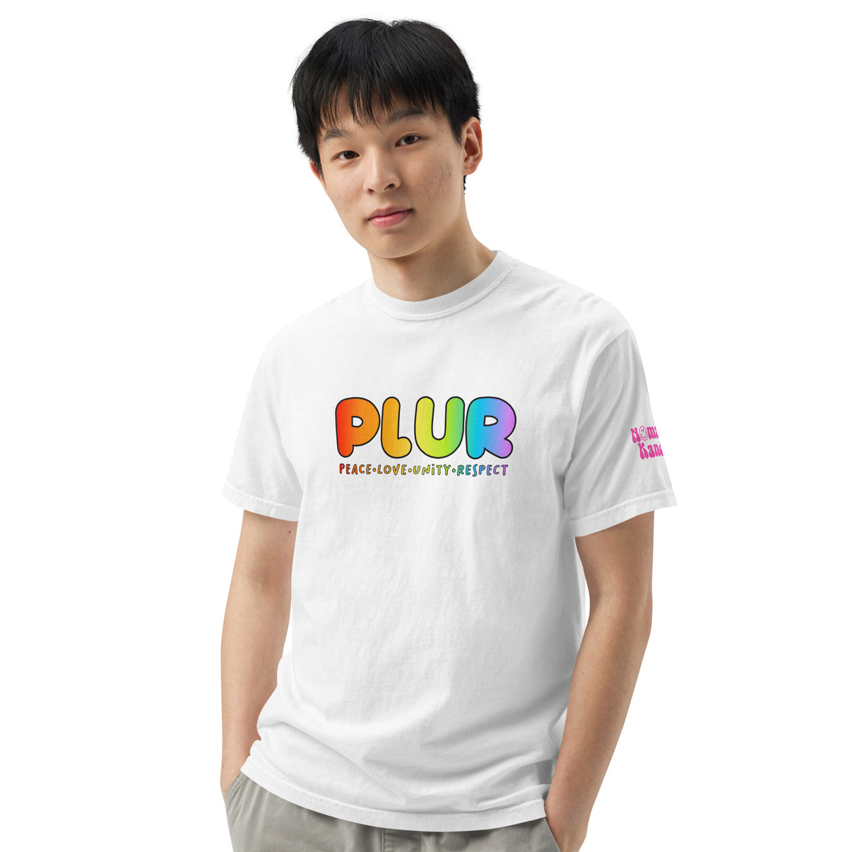 PLUR Rainbow Heavyweight T-shirt – nomadkandi